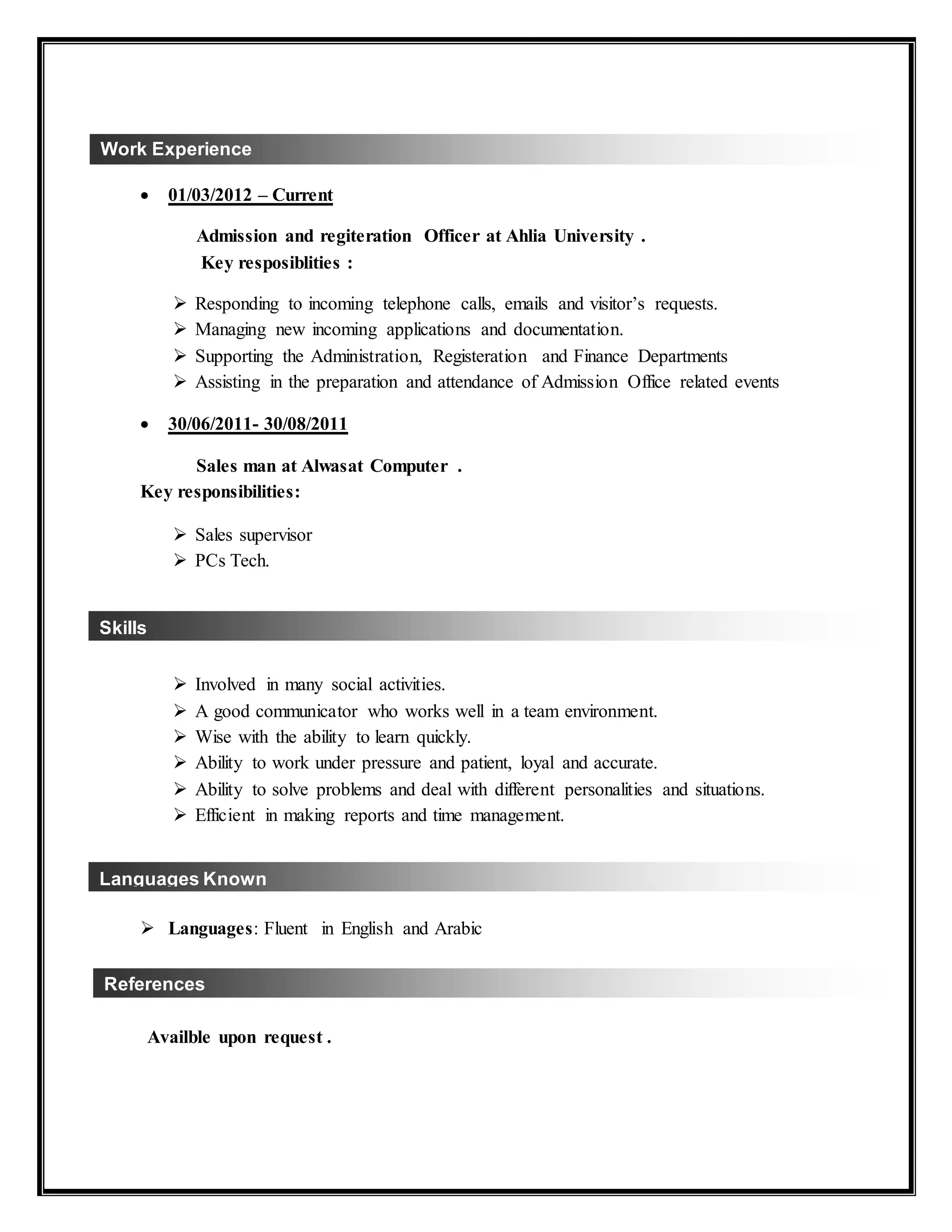 Ali Aziz Cv.docx modified | DOCX