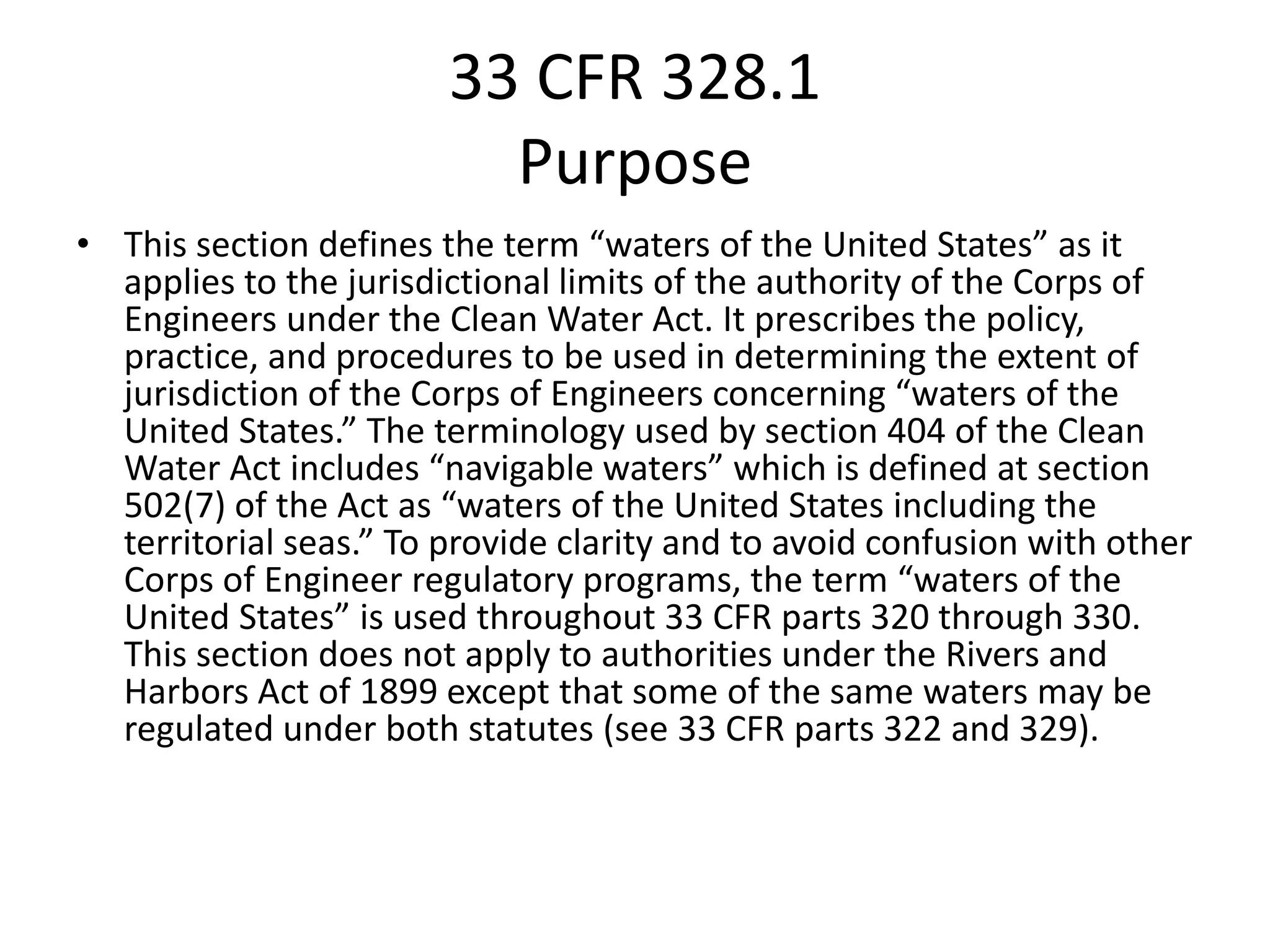 Waters of the United States | PDF