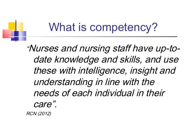 March 2016 Competency development for advanced nursing