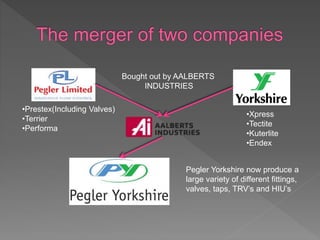 Pegler Yorkshire Placement Presentation | PPTX