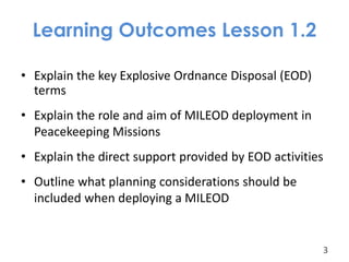 018-003 MIL EOD STM Lesson estándares militares | PPT