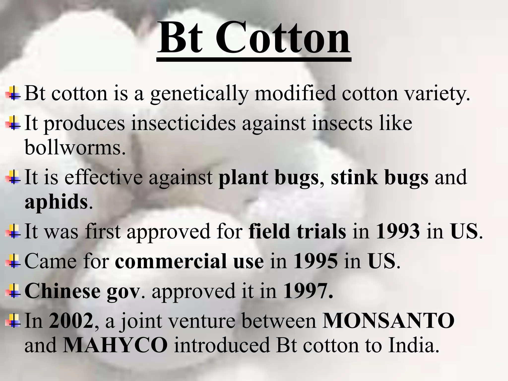 Bt Cotton | PPTX