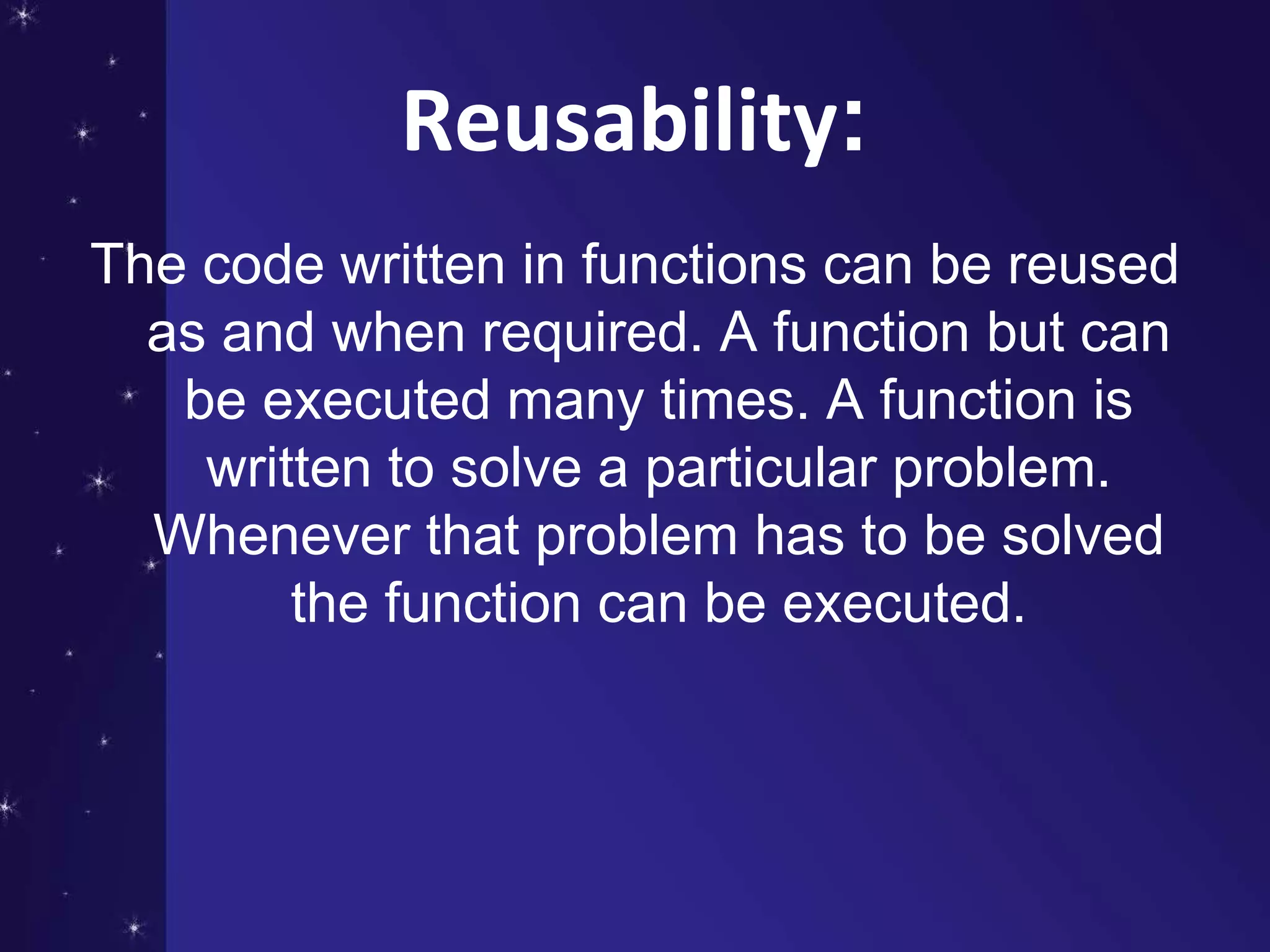 Function in C++ | PPT