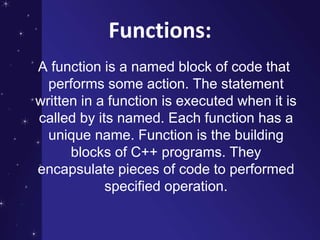 Function in C++ | PPT