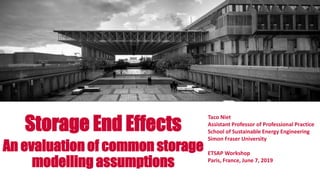 Storage End Effects: An evaluation of common storage modelling ...