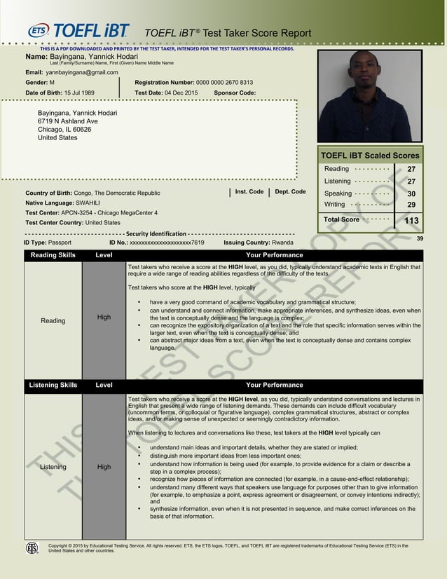 TOEFL | PDF | Standardized Testing | Educational Assessment