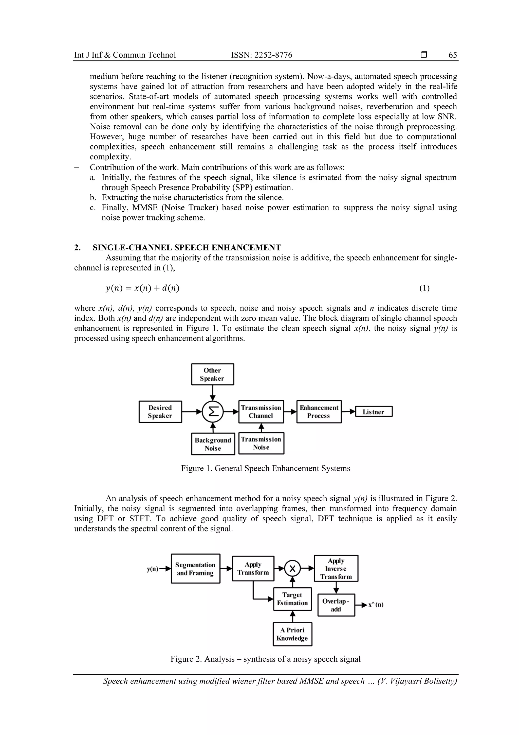 01 8445 speech enhancement | PDF