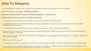 Subqueries, Backups, Users and Privileges | PPT
