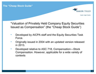 Valuing securities in complex capital structures - Baker Tilly ...