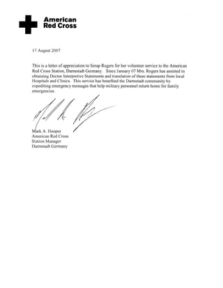 Letter of recommendation Red Cross1 | PDF