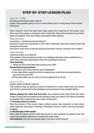 Chorus Dialogue: Using Song Lyrics in ESL Lessons | PDF | Music ...