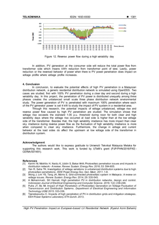 High PV Penetration Impact on European-based LV Residential Network | PDF