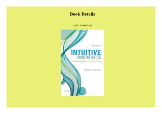 [GET]⚡BOOK Intuitive Biostatistics A Nonmathematical Guide to ...
