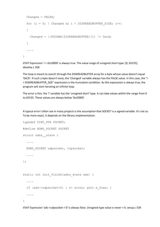 Re-checking the ReactOS project - a large report | PDF