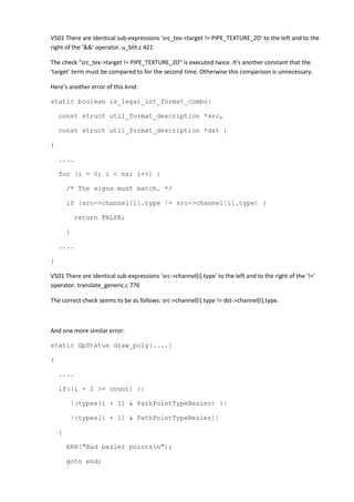 Re-checking the ReactOS project - a large report | PDF