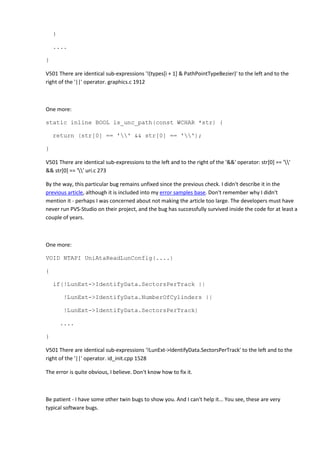 Re-checking the ReactOS project - a large report | PDF