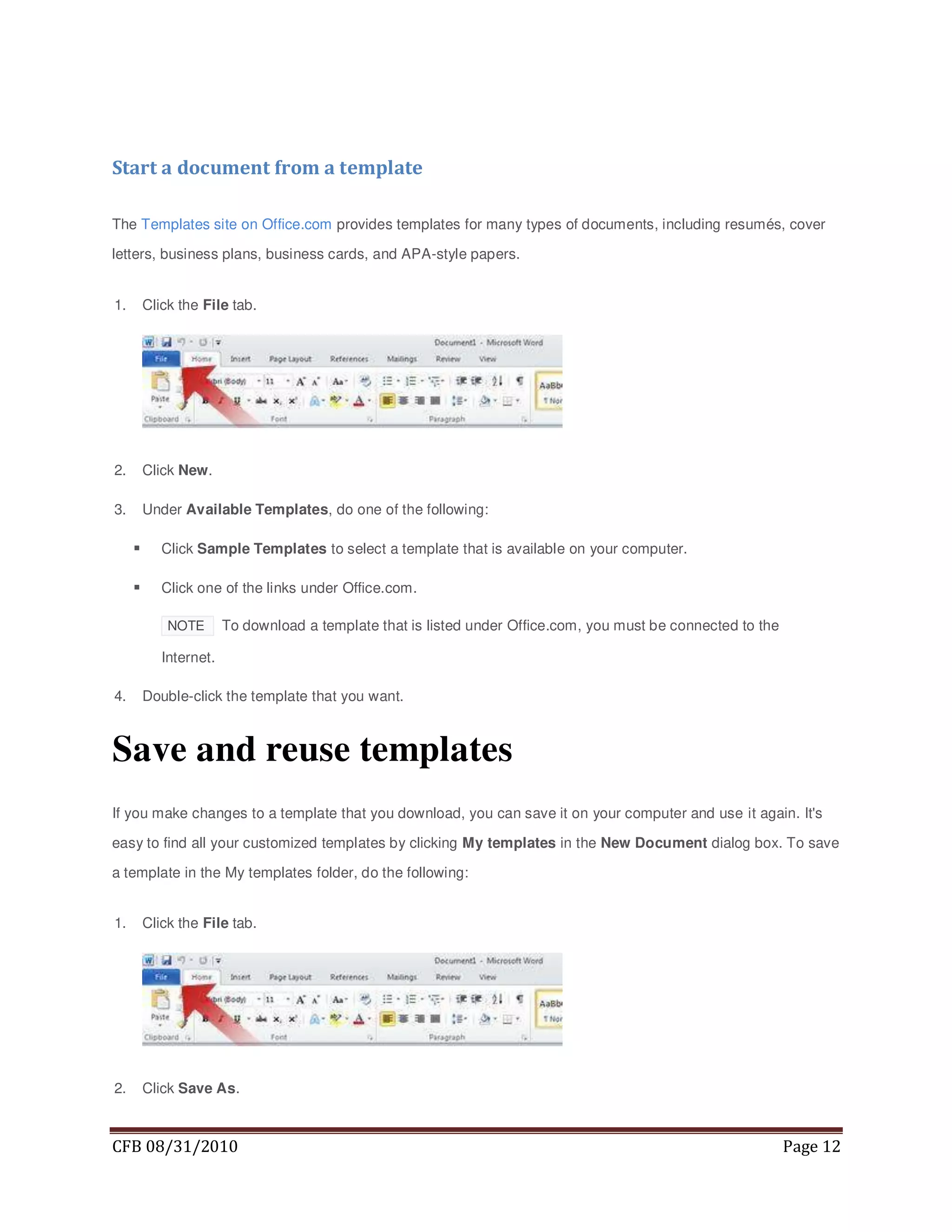 Microsoft office 2010 | PDF