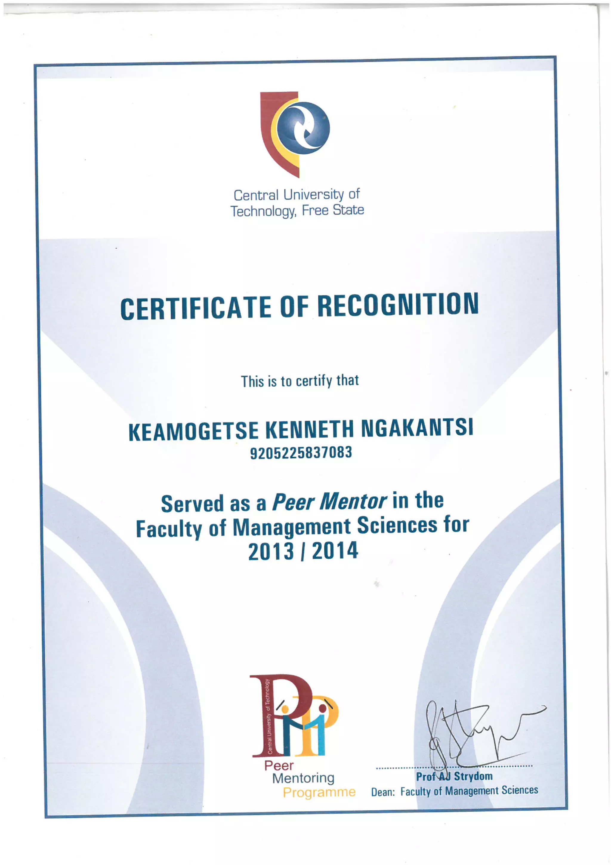recognition certificate | PDF