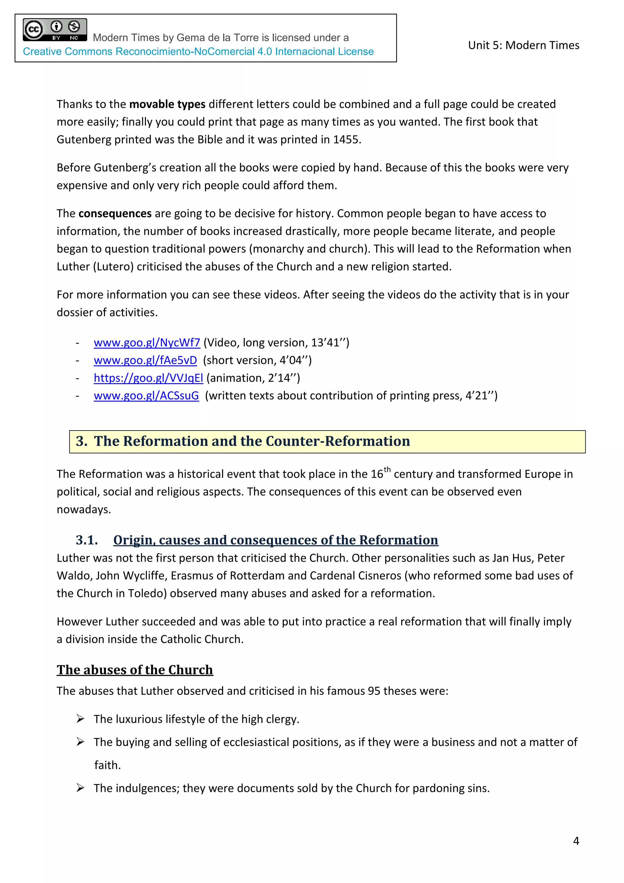 Unit 5: Modern Times | PDF