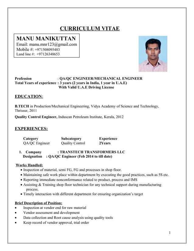 CURRICULUM_VITAE_MANU_(1) | PDF