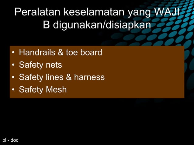 Materi Keselamatan dan Kesehatan Kerja Bekerja di ketinggian(WAH).pptx