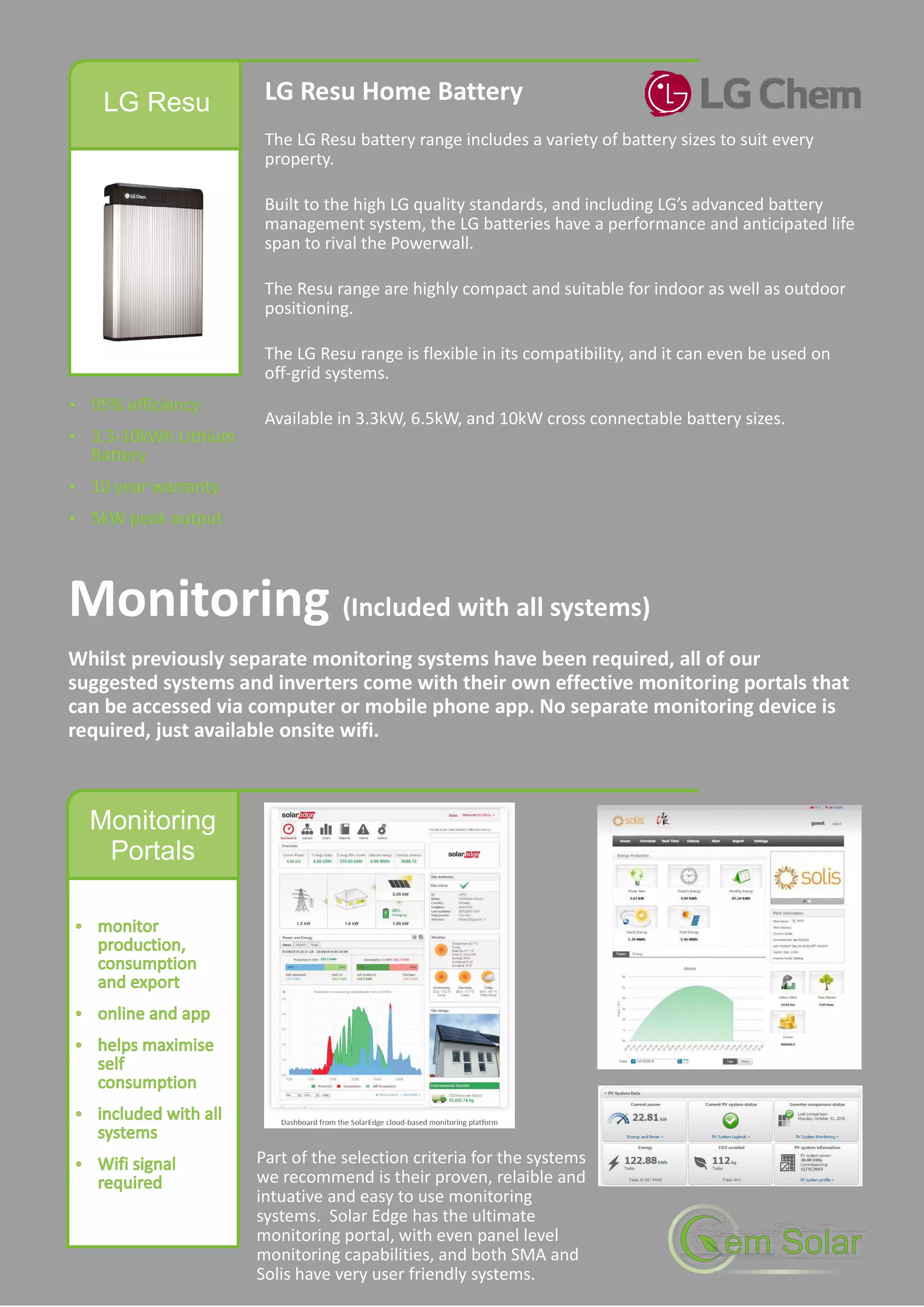 Gem Solar PV and Storage brochure Spring 2017 | PDF