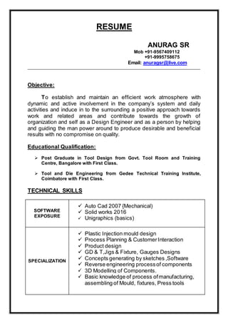 ANURAG_SR_RESUME | DOCX | Civil Engineering Industry | Industries