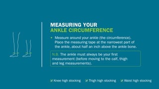 How to measure for compression stockings | PDF