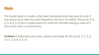 019# mean, median, mode | PPT