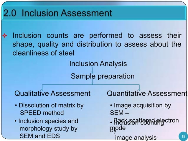 Inclusion control for clean steel | PPTX