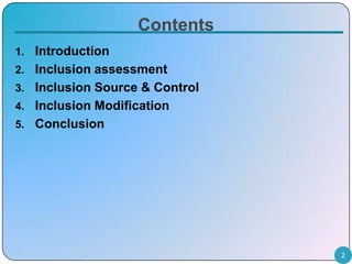 Inclusion control for clean steel | PPTX