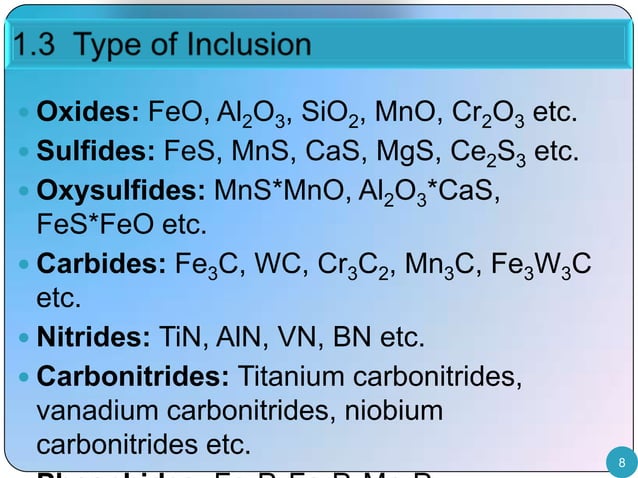 Inclusion control for clean steel | PPTX