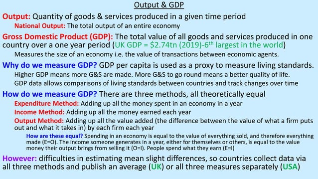 Economic Growth - How it's measured | PPT