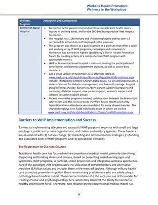 Worksite Health Promotion Wellness in the Workplace[1] | PDF