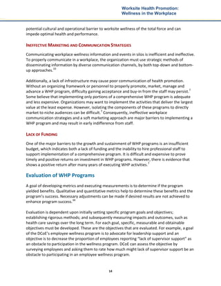 Worksite Health Promotion Wellness in the Workplace[1] | PDF