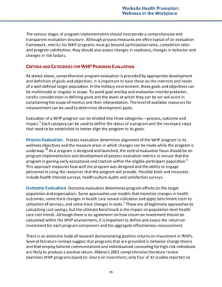 Worksite Health Promotion Wellness in the Workplace[1] | PDF