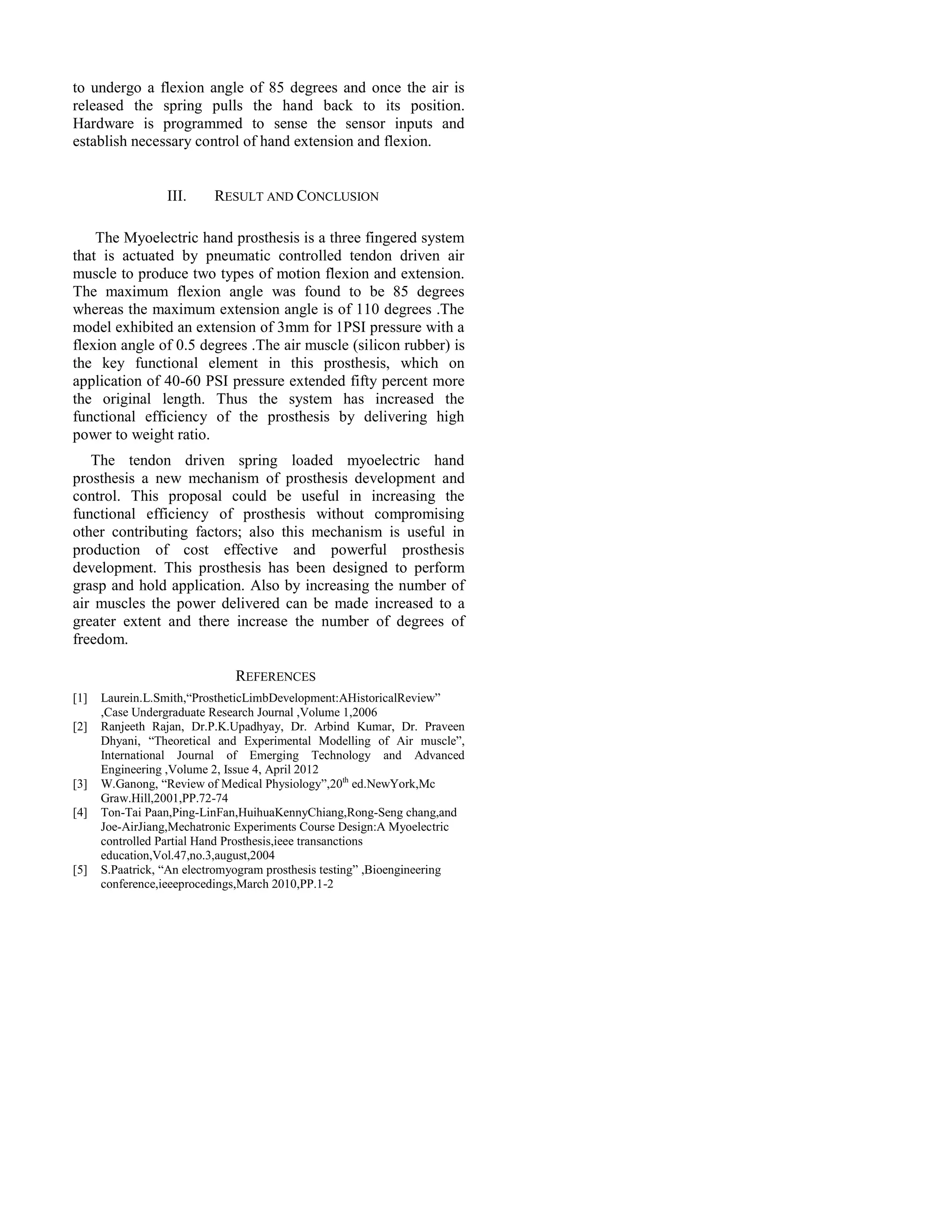 NET 2014-Myoelectric Prosthetic Hand with Air muscles | PDF