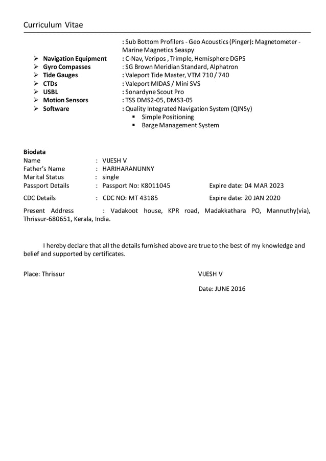 CV_VIJESH V | DOCX