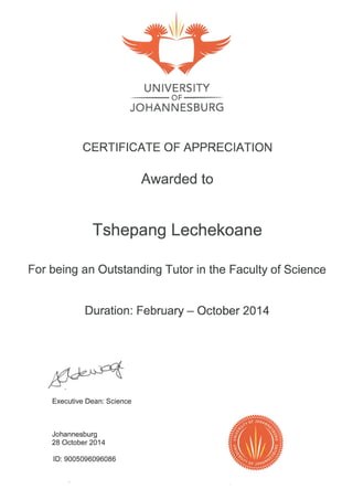 tutor certificate | PDF