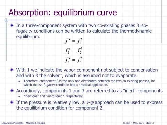 Modelling absorption column for engineers | PDF