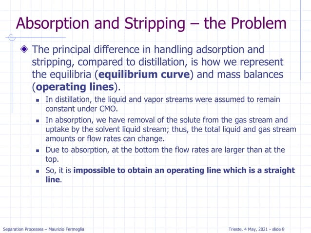 Modelling absorption column for engineers | PDF