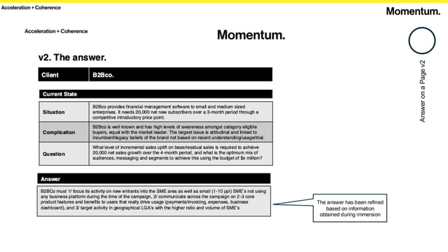 Momentum: Session 01 Acceleration & Coherence materials | PPT