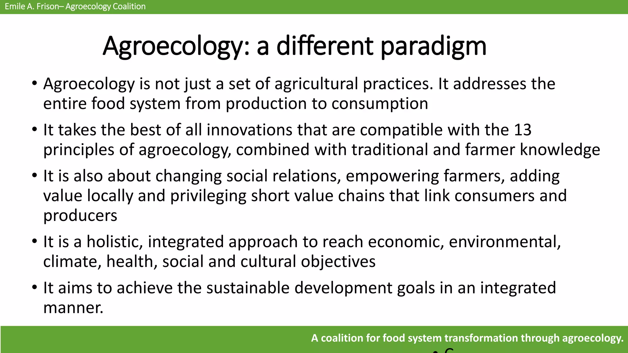 Strategies to amplify agroecology: Influencing mindsets and policy | PDF