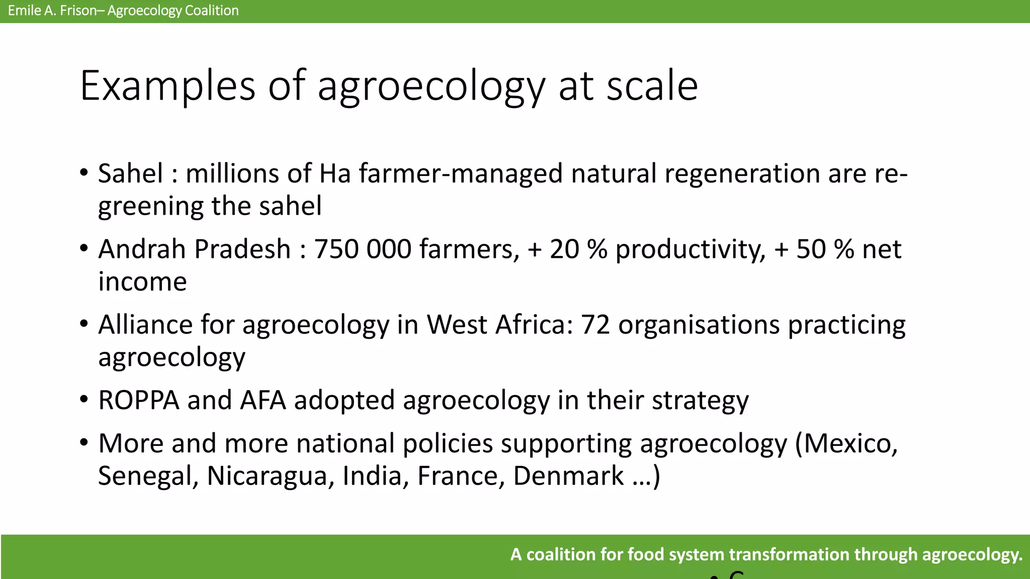 Strategies to amplify agroecology: Influencing mindsets and policy | PDF