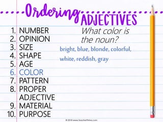 ADJECTIVE ORDER | PPTX