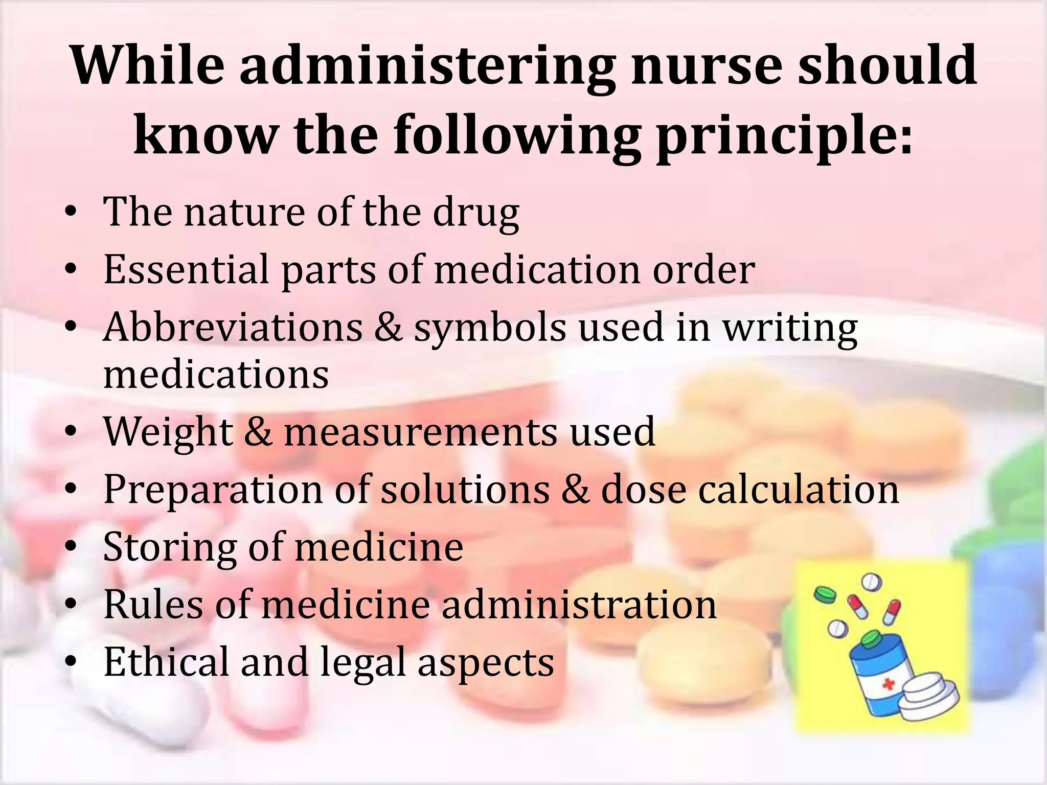 MEDICATION ADMINISTRATION PRESENTATION .. | PPTX
