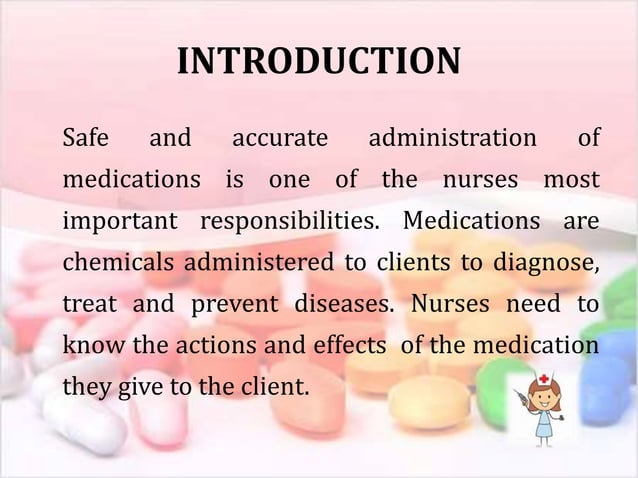 MEDICATION ADMINISTRATION PRESENTATION .. | PPTX