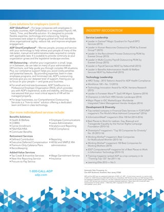 Get the Facts! ADP at a Glance. | PDF