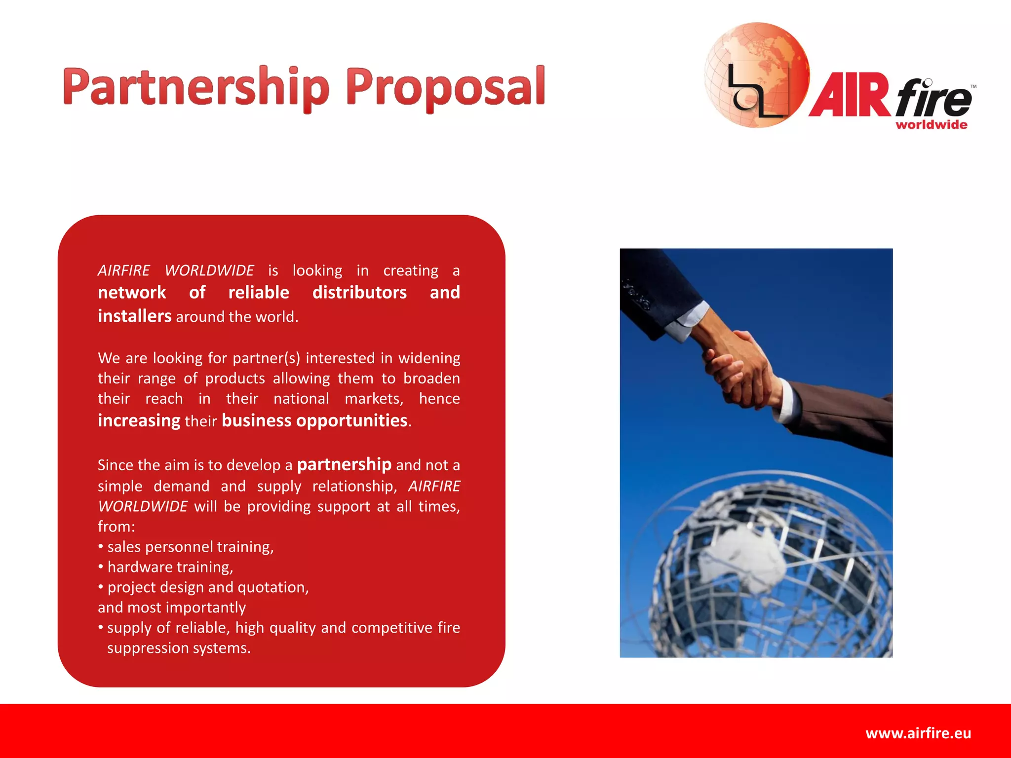 AIRFIRE WORLDWIDE Company Presentation | PPT | Free Download