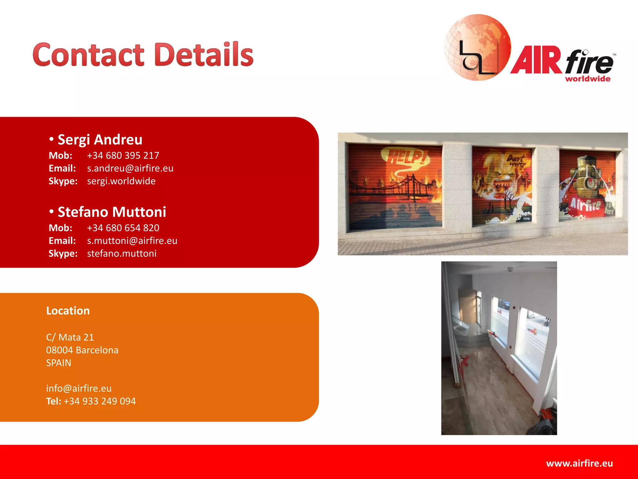 AIRFIRE WORLDWIDE Company Presentation | PPT